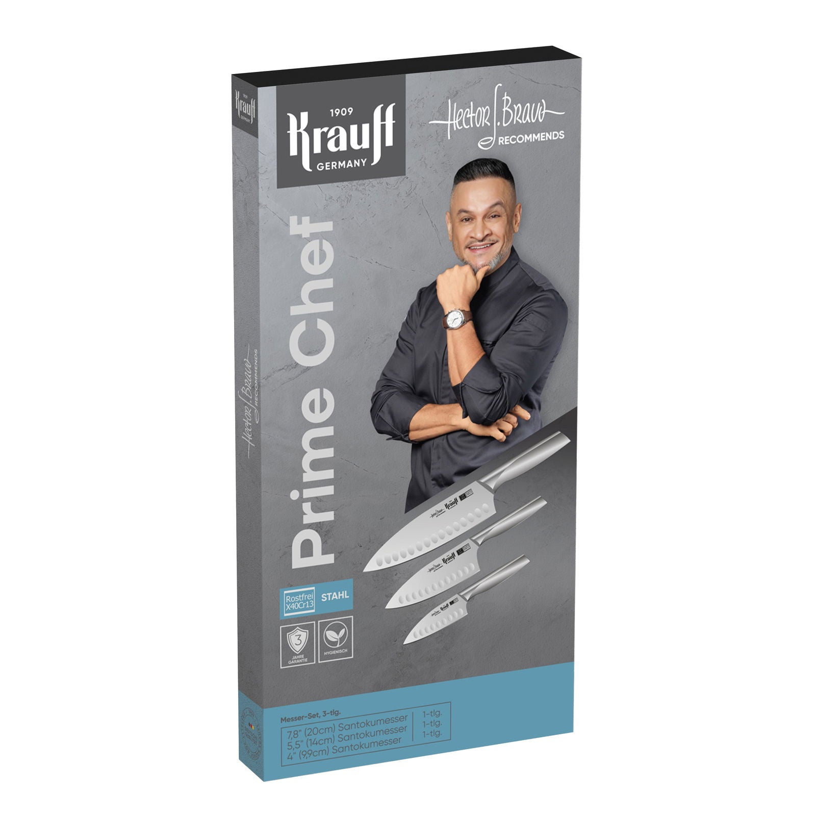 Набір ножів Prime Chef 3 шт — надійні інструменти для щоденної кухні